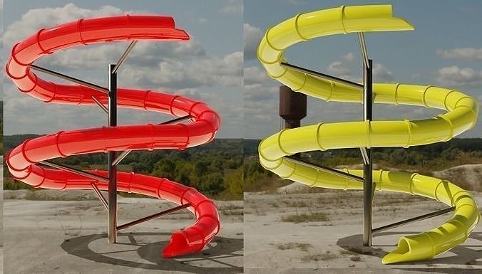 3D Model Collection Water Slide 3D models VR / AR / low-poly | CGTrader