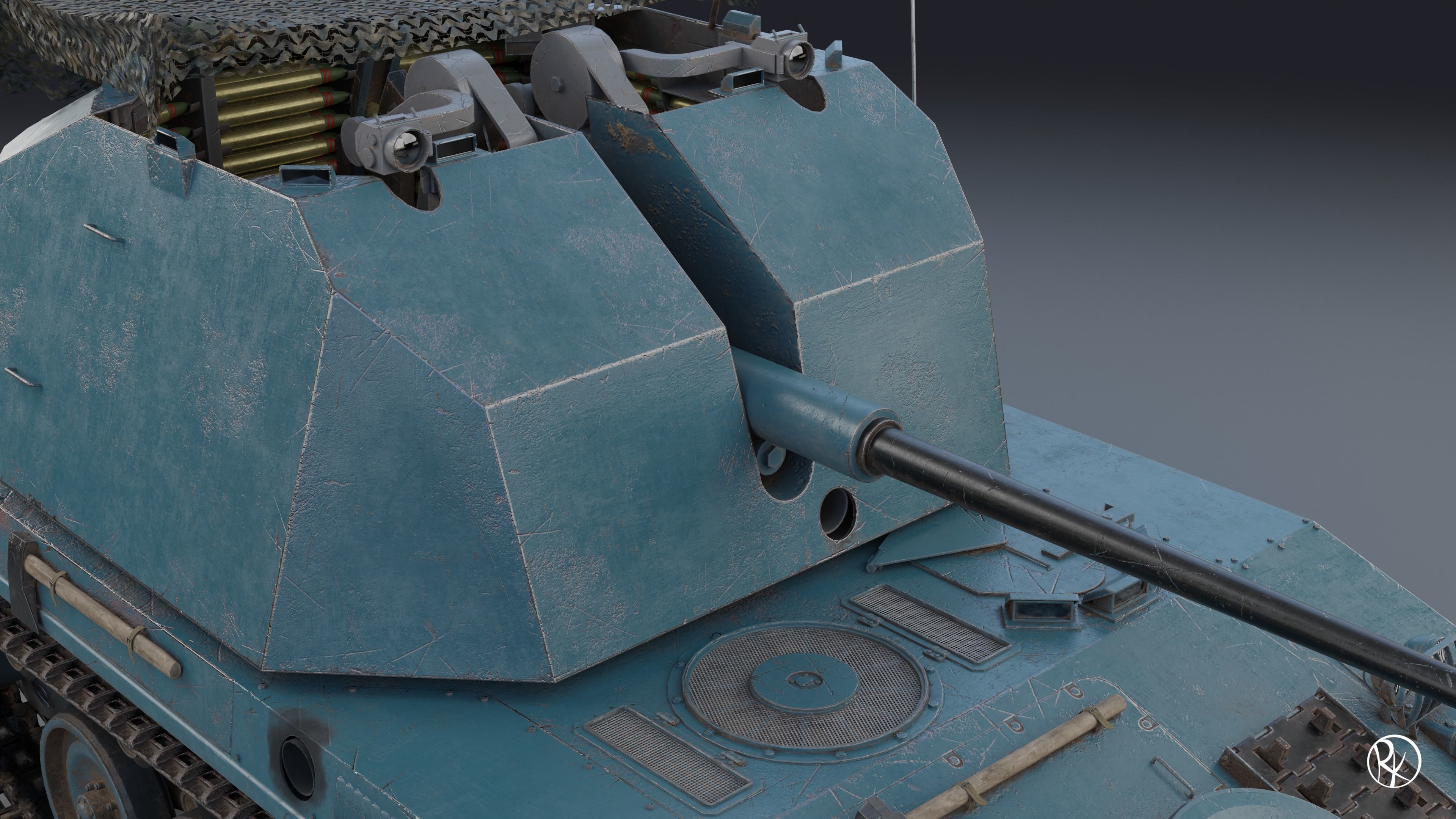 AMX-13 DCA 40 PBR Model 3D model | CGTrader