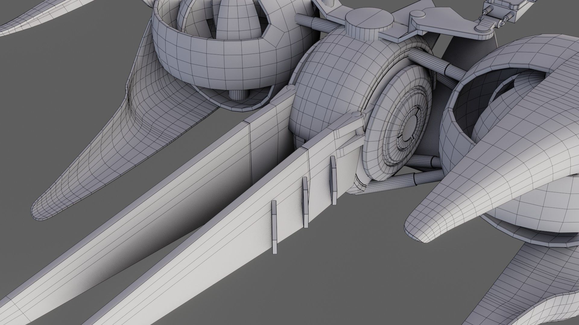 3D model Sci-Fi Glider - Low Poly - Game Ready - PBR VR / AR / low-poly ...