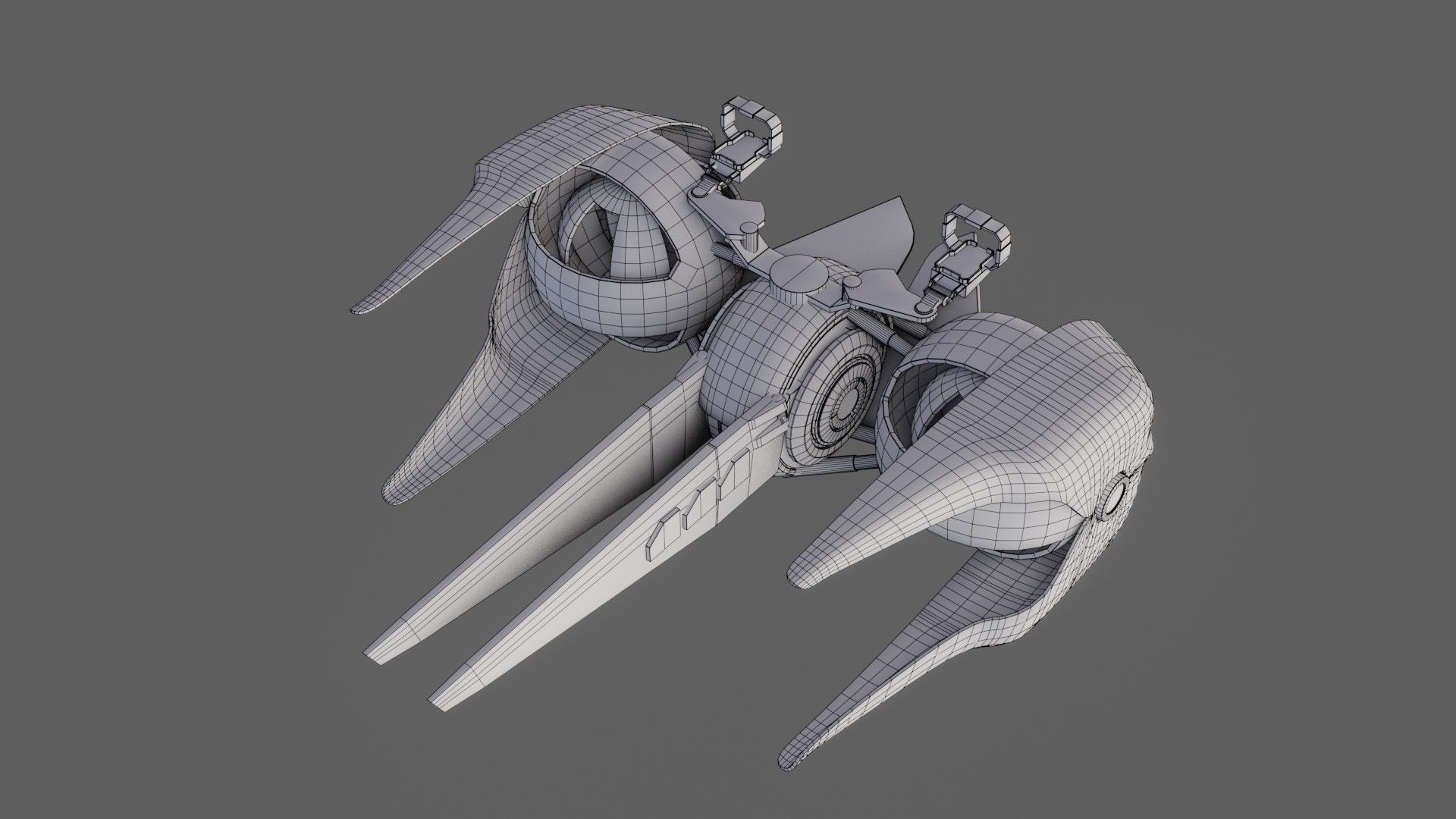 3D model Sci-Fi Glider - Low Poly - Game Ready - PBR VR / AR / low-poly ...
