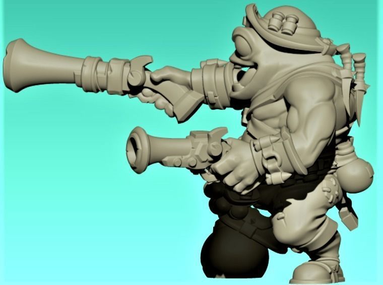 Toad Hunter 3D model 3D printable | CGTrader