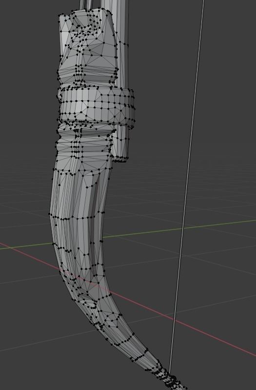 barbarian bow bone 3D model | CGTrader