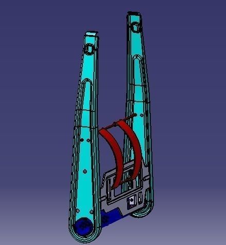 Back Seat Frame 3D model | CGTrader