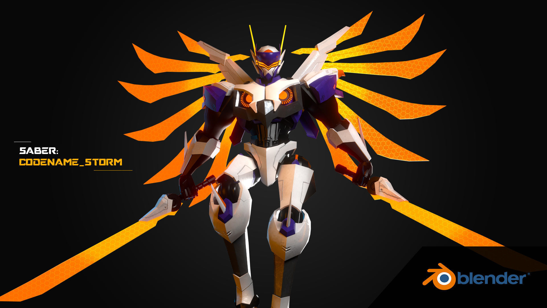 3D model Saber Codename Storm Mobile Legends Bang bang VR / AR / low ...