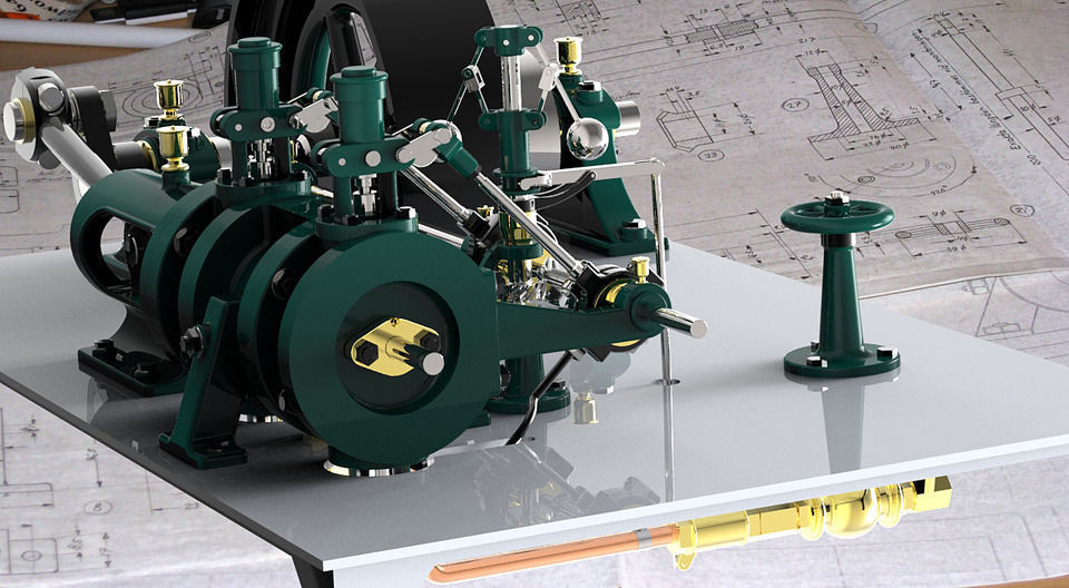 Valve steam model engine free 3D model | CGTrader