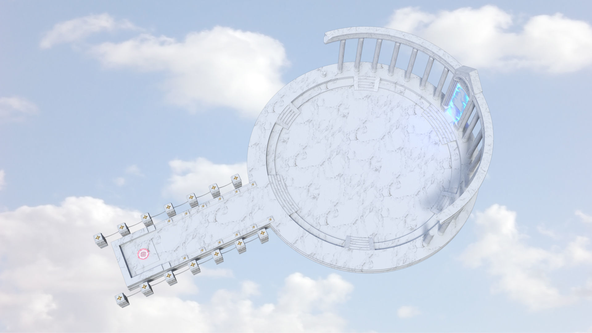 Floating Colosseum - Arena Coliseum 3D model | CGTrader