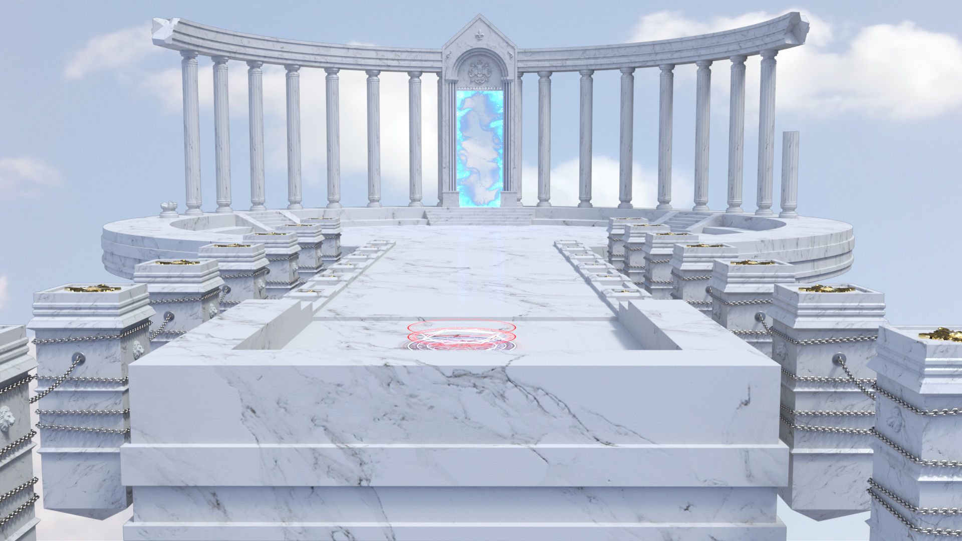 Floating Colosseum - Arena Coliseum 3D model | CGTrader