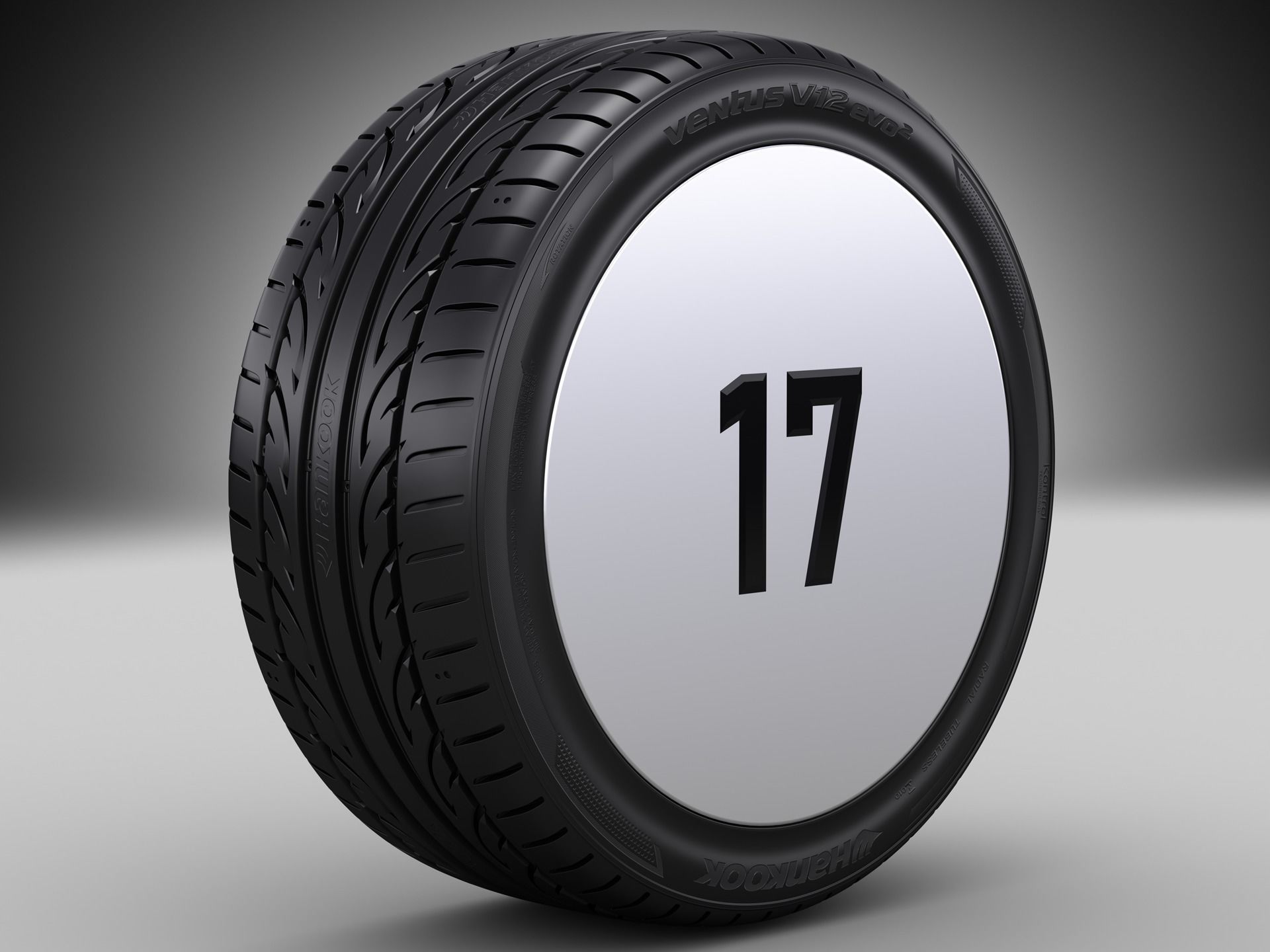 Hankook Ventus V12 Evo 2 17inch 18inch 19inch 3D model | CGTrader