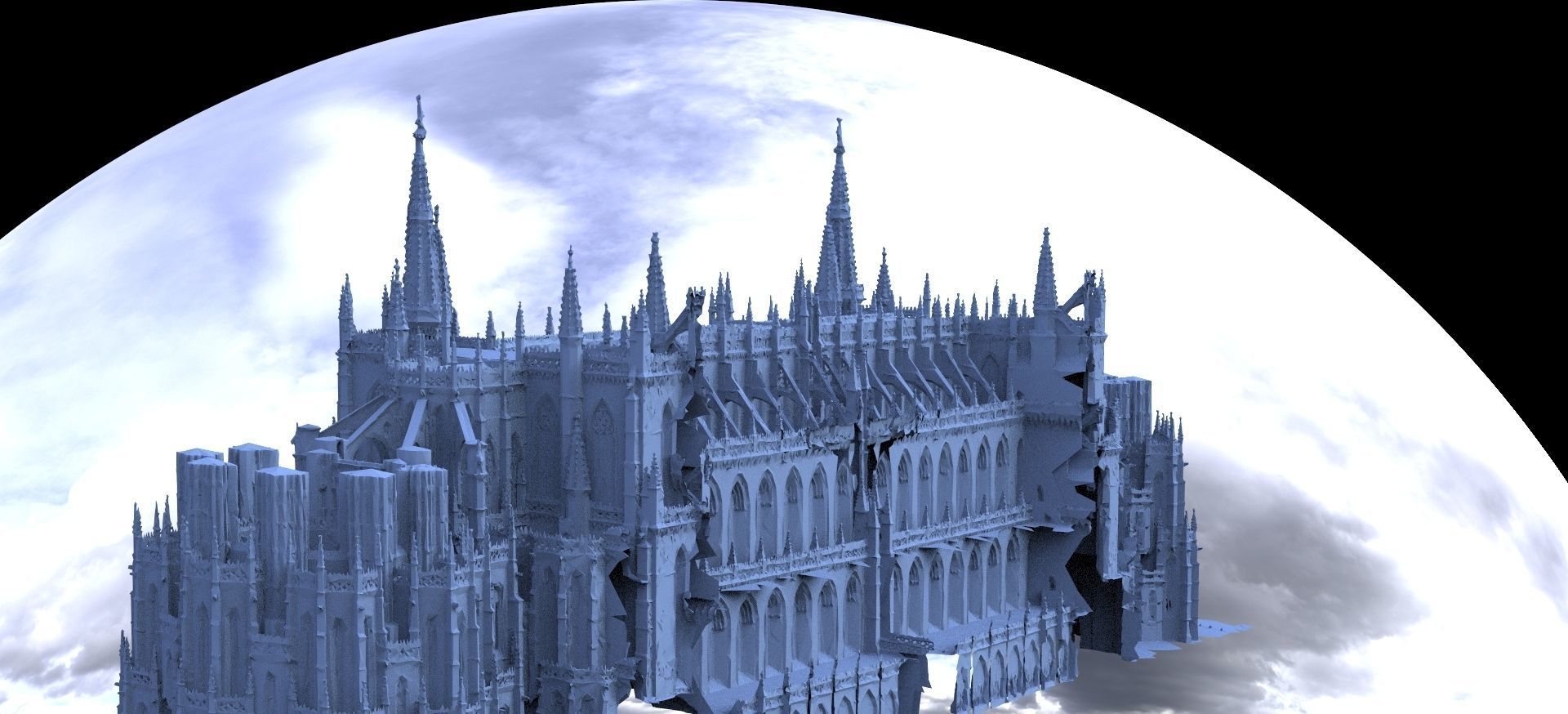 Bloodborne inspired architecture 3 3D model | CGTrader