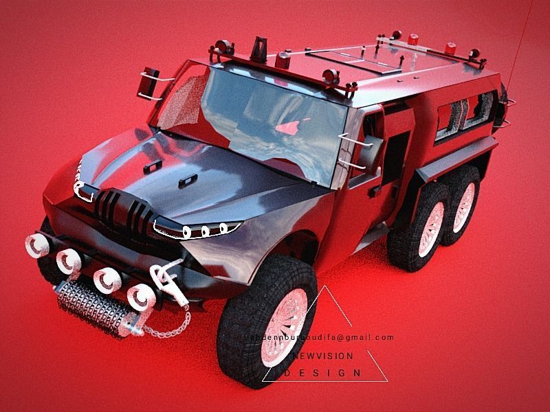 3D model TERMINATOR concept truck VR / AR / low-poly | CGTrader