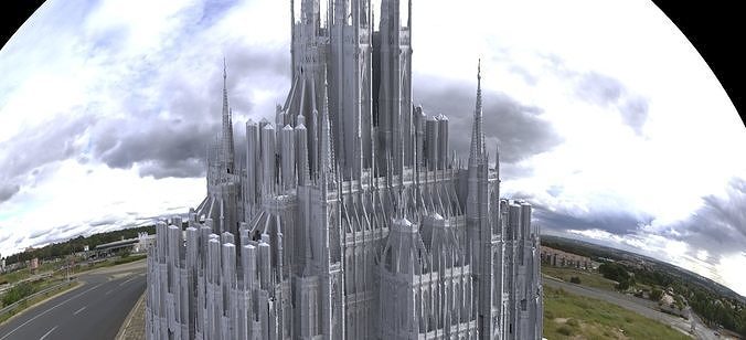 Bloodborne inspired buildings 3D model | CGTrader