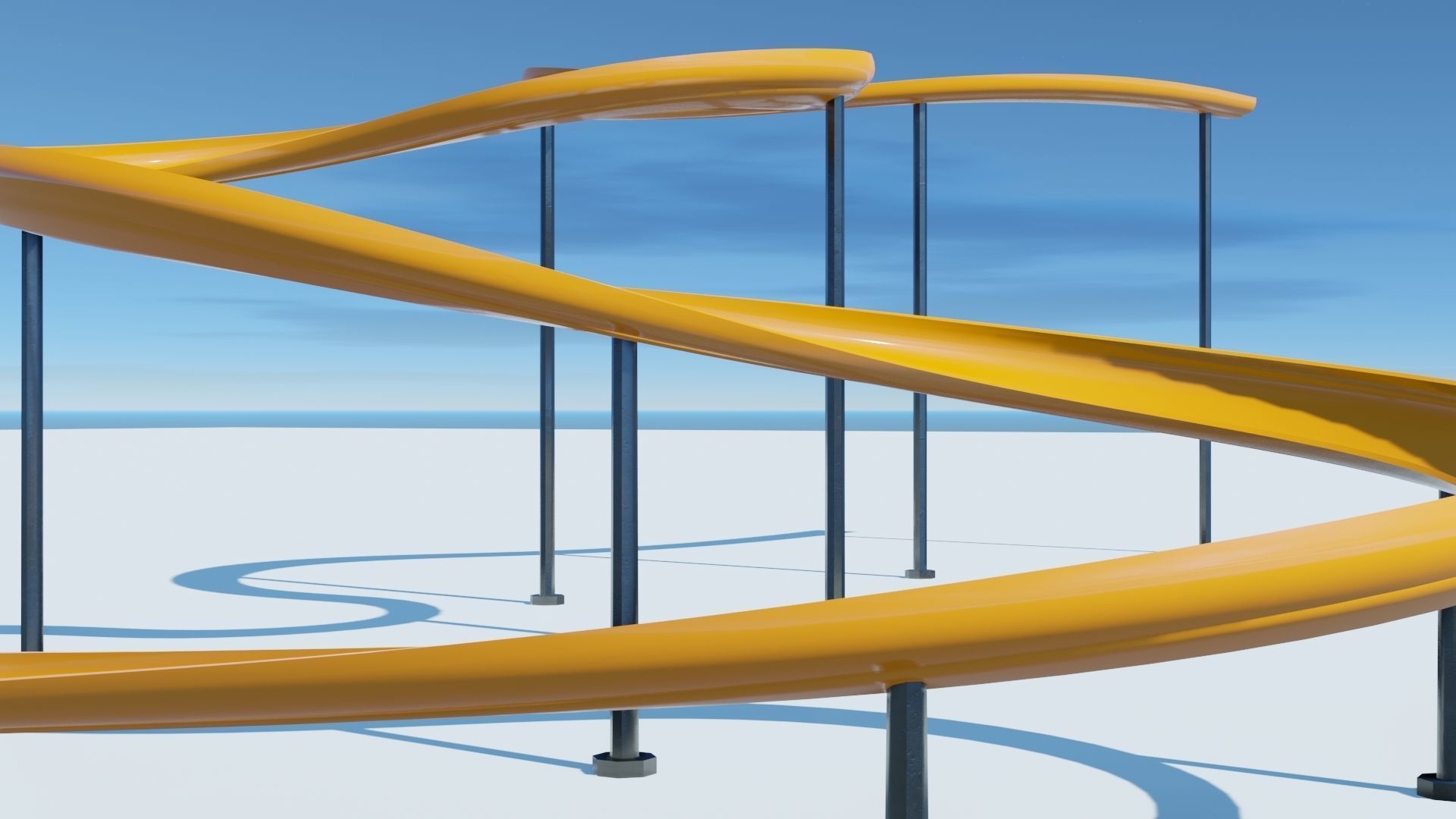 3D model Water Slide VR / AR / low-poly | CGTrader