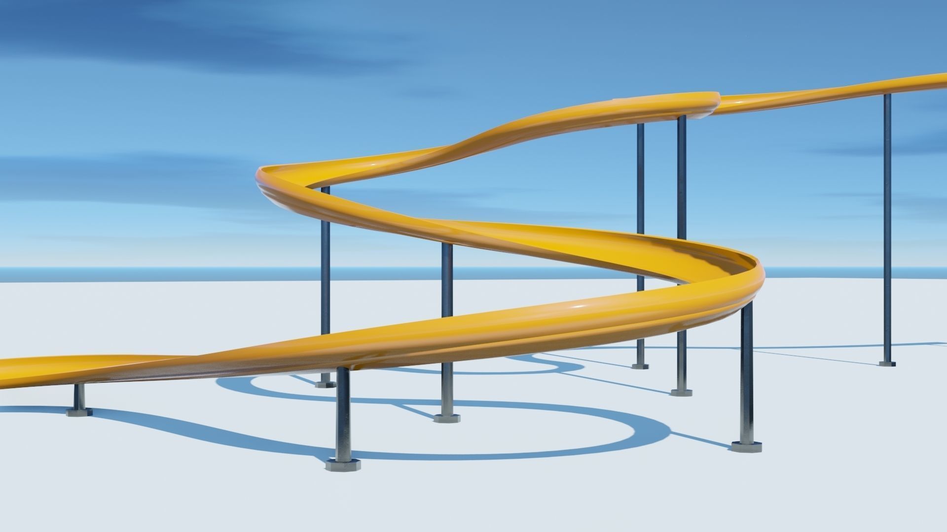 3D model Water Slide VR / AR / low-poly | CGTrader