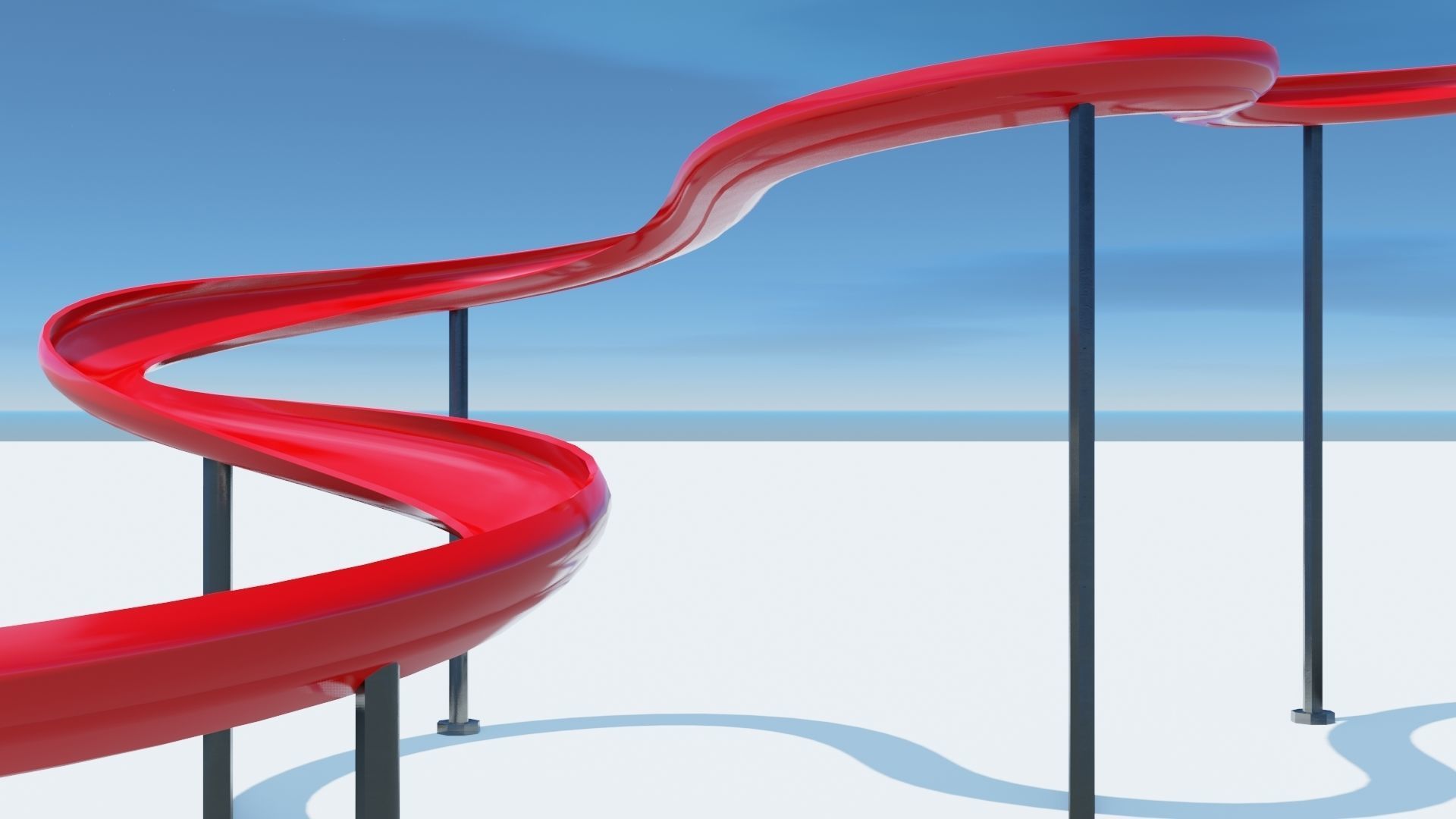 3D model Water Slide VR / AR / low-poly | CGTrader