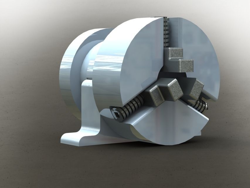 3 Jaw independent Chuck free 3D model | CGTrader