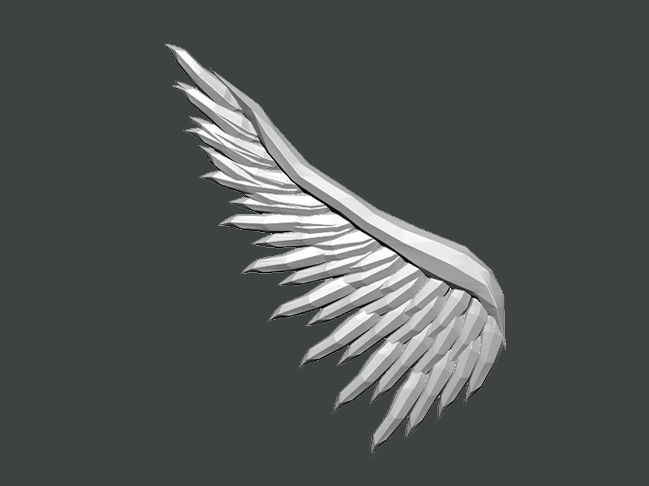 3D Model-WING0005 angel wing 3D model 3D printable | CGTrader