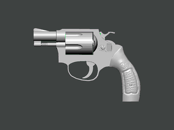 3D Model-GUN0002 revolver 3D model 3D printable | CGTrader