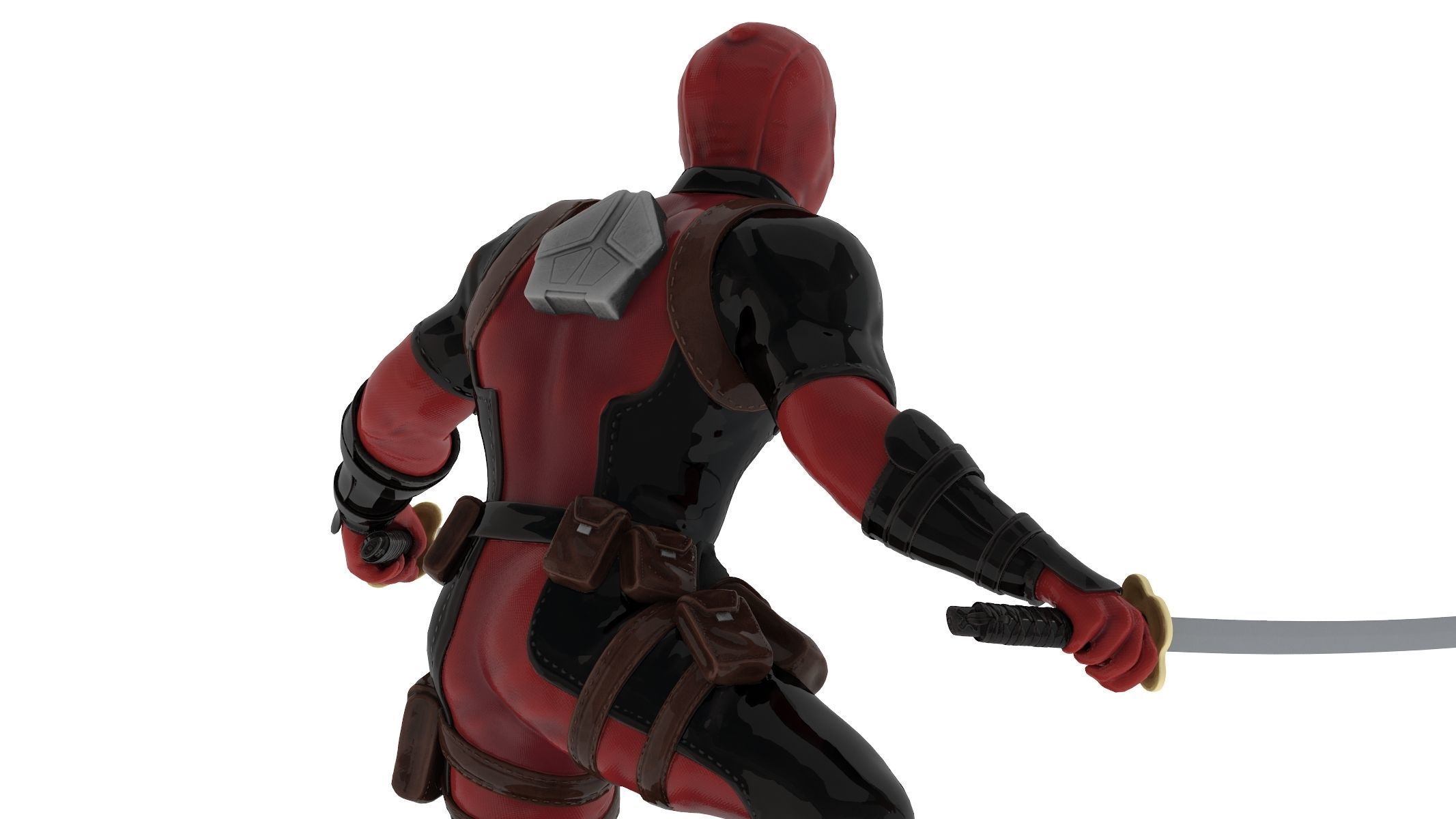3D model DeadPool 3D Printable VR / AR / low-poly | CGTrader