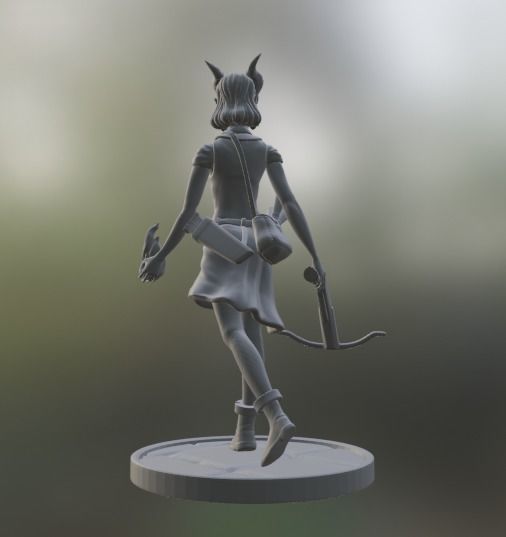 Tiefling Spell caster Scholar 3D model 3D printable | CGTrader