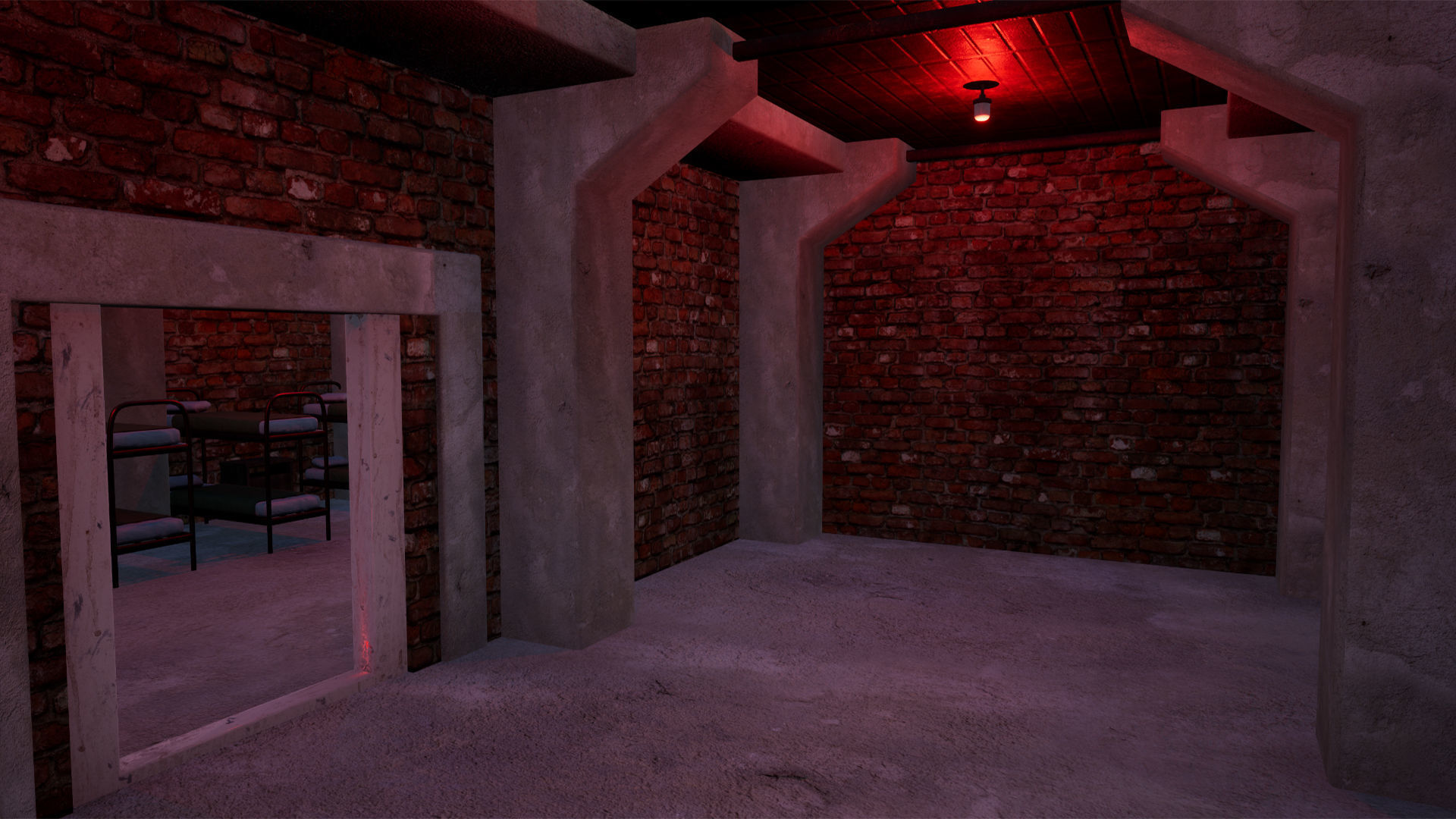 3D model Military modular bunker with props VR / AR / low-poly | CGTrader