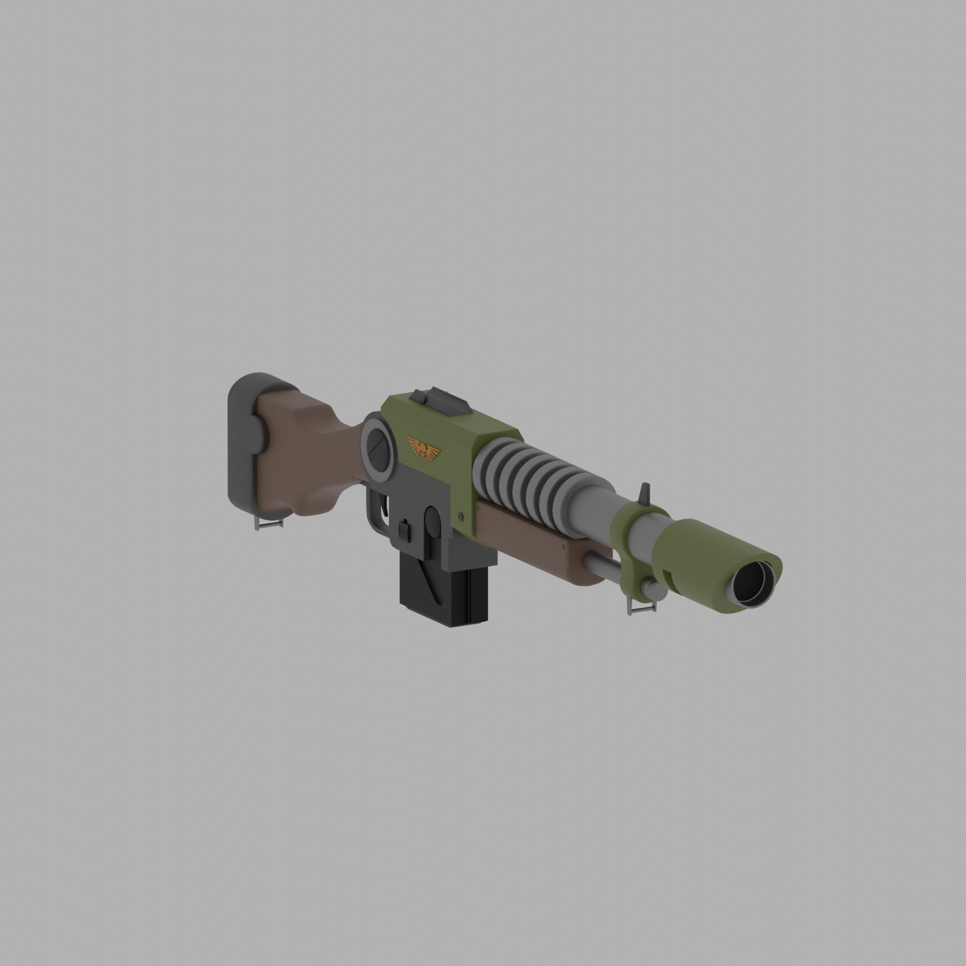 Lasgun Lucius Warhammer 40k free 3D model | CGTrader