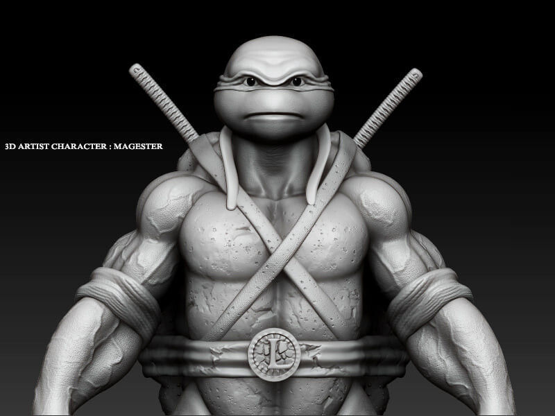 3D model TMNT Ninja Turtles VR / AR / low-poly | CGTrader