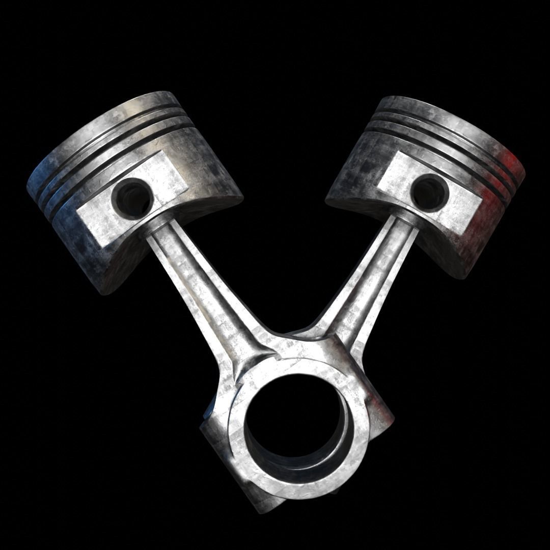Engine piston 3D model | CGTrader