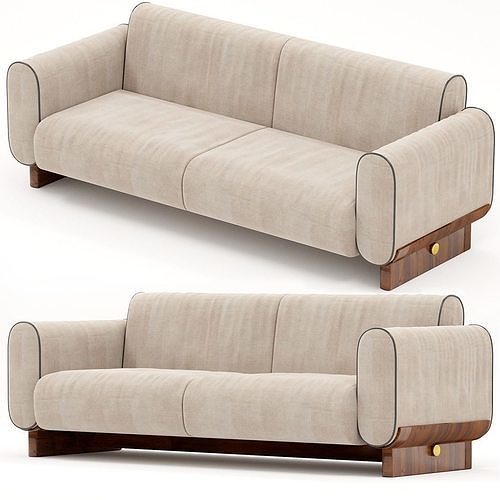 lester sofa mezzo 3D model | CGTrader