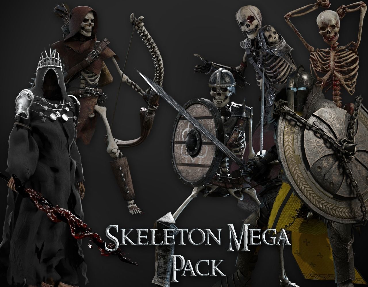 Skeleton Mega Pack 3D Model Collection | CGTrader