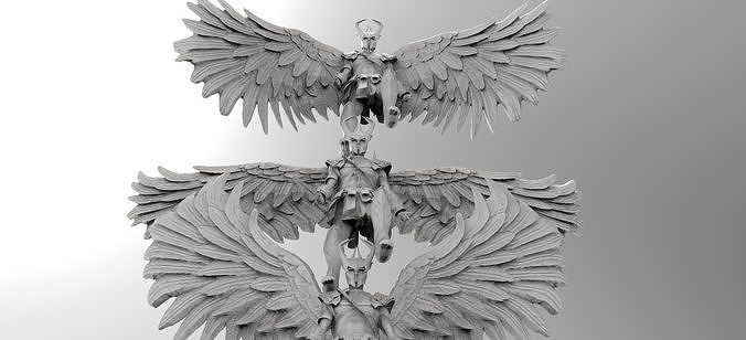 Fallen Angel 3 variations 3D model | CGTrader