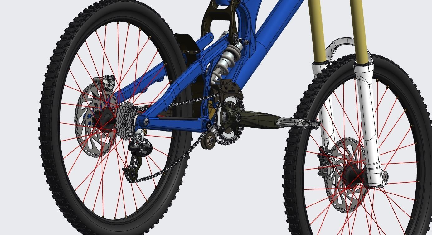 Mountain bike free 3D model | CGTrader