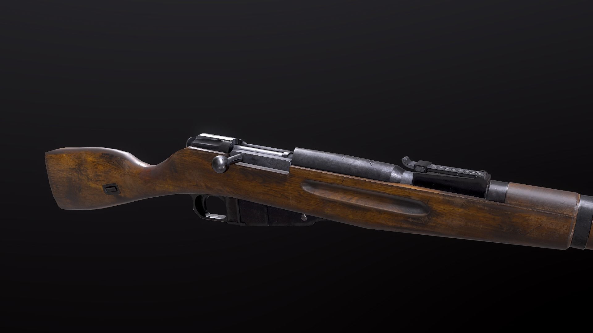 3D model Mosin WW2 USSR rifle PBR VR / AR / low-poly | CGTrader