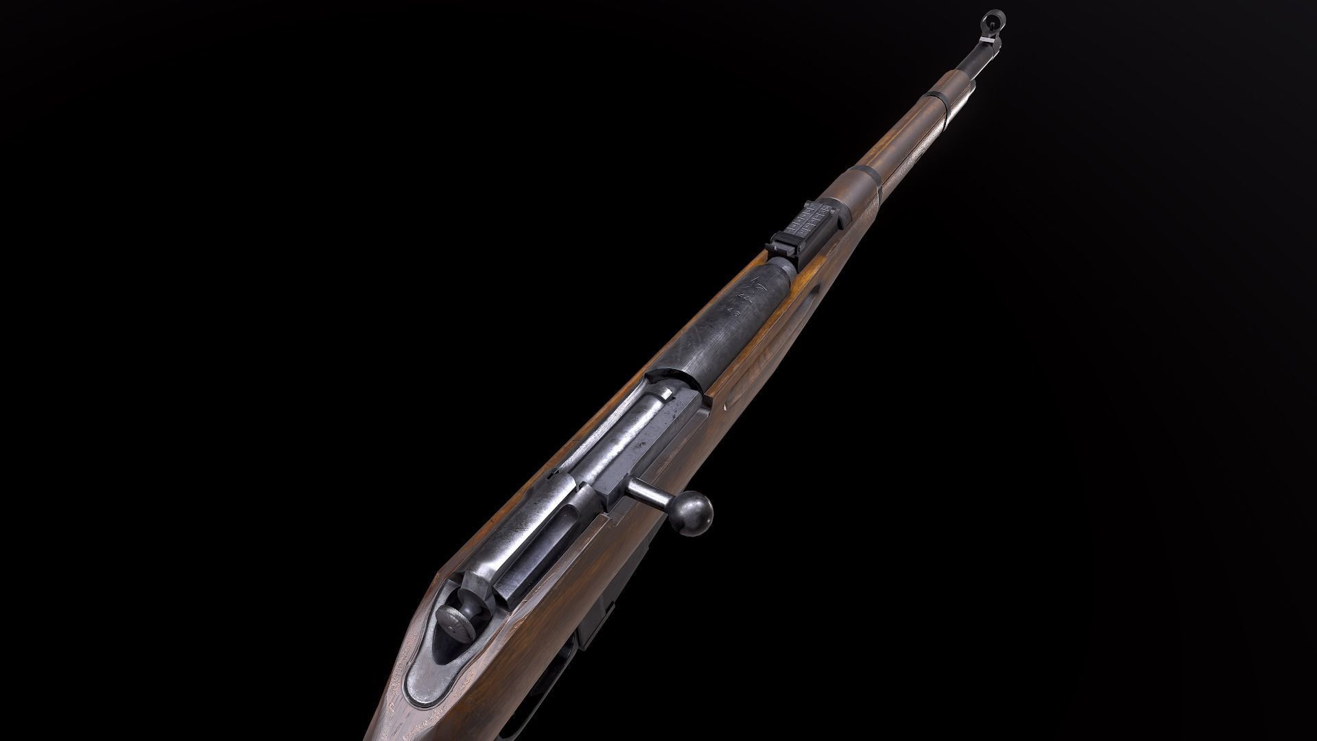 3D model Mosin WW2 USSR rifle PBR VR / AR / low-poly | CGTrader