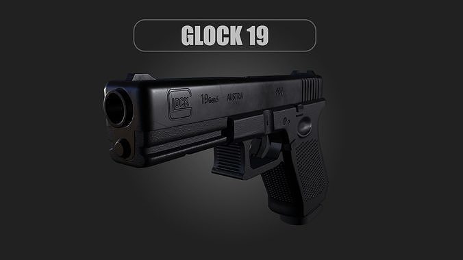 Glock 19 Low Poly Game-ready free VR / AR / low-poly 3D model | CGTrader