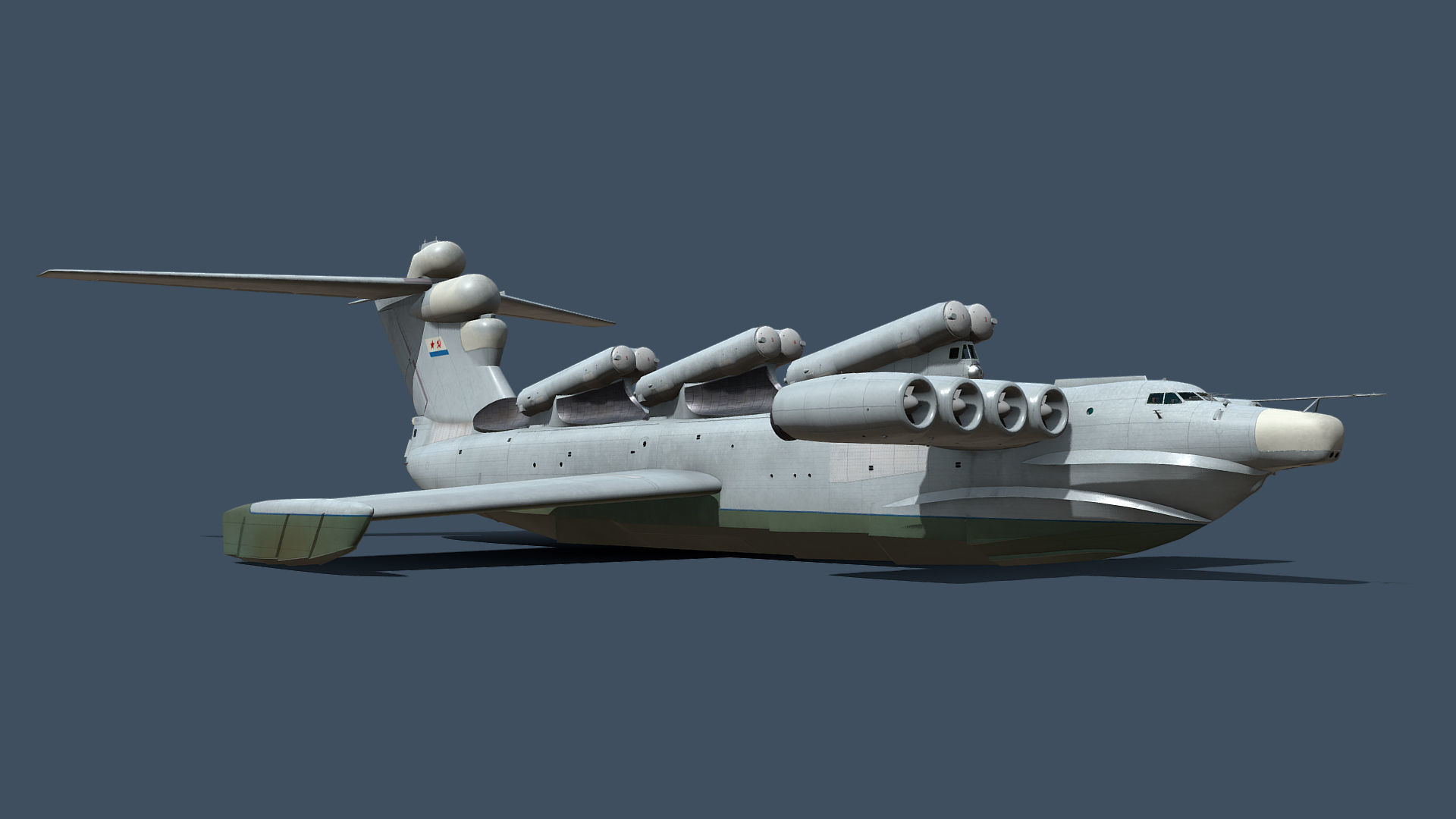 3D model Lun-class ekranoplan project 903 VR / AR / low-poly | CGTrader