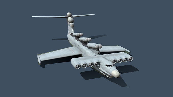 3D model Lun-class ekranoplan project 903 VR / AR / low-poly | CGTrader