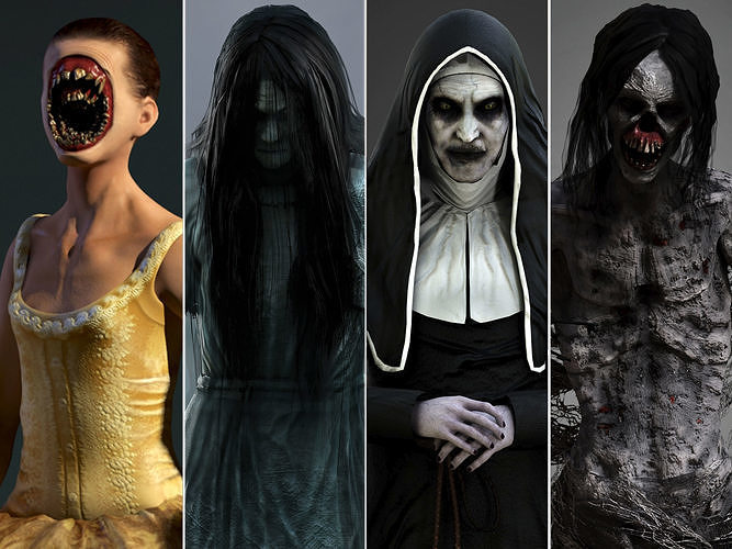 3D Model Collection Horror pack VR / AR / low-poly | CGTrader