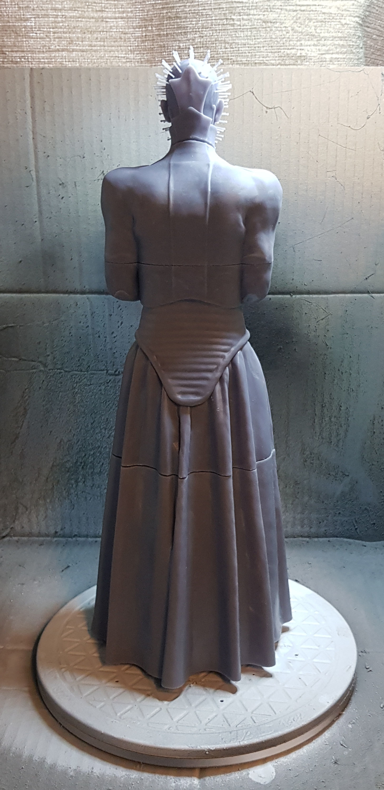 Pinhead woman in dress with chains 3D model | CGTrader