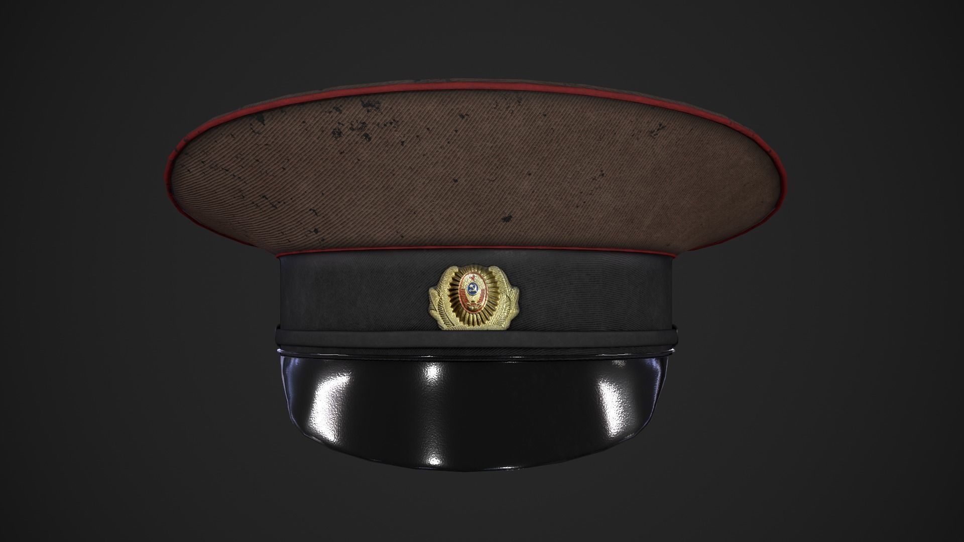3D model Peaked cap USSR VR / AR / low-poly | CGTrader