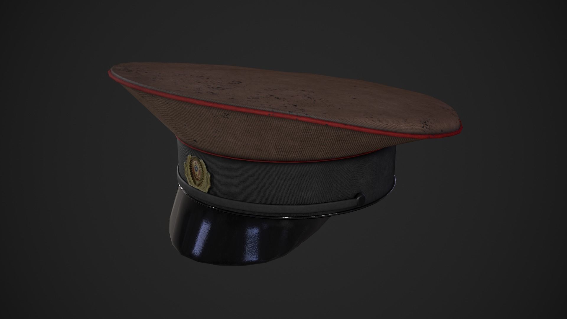 3D model Peaked cap USSR VR / AR / low-poly | CGTrader