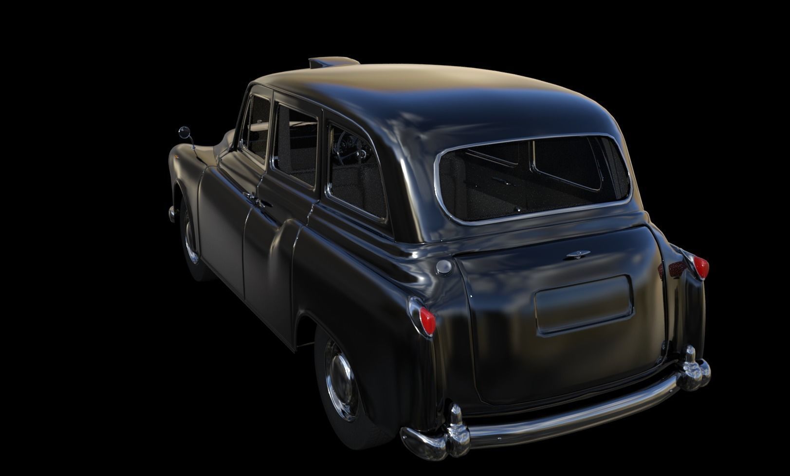 London Taxi 3D model rigged | CGTrader