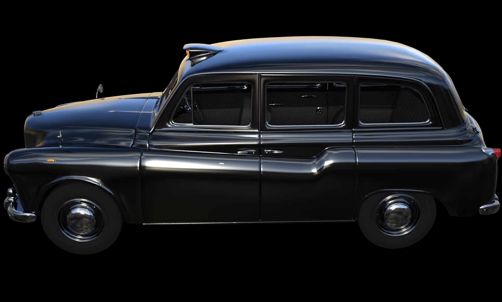 London Taxi 3D model rigged | CGTrader