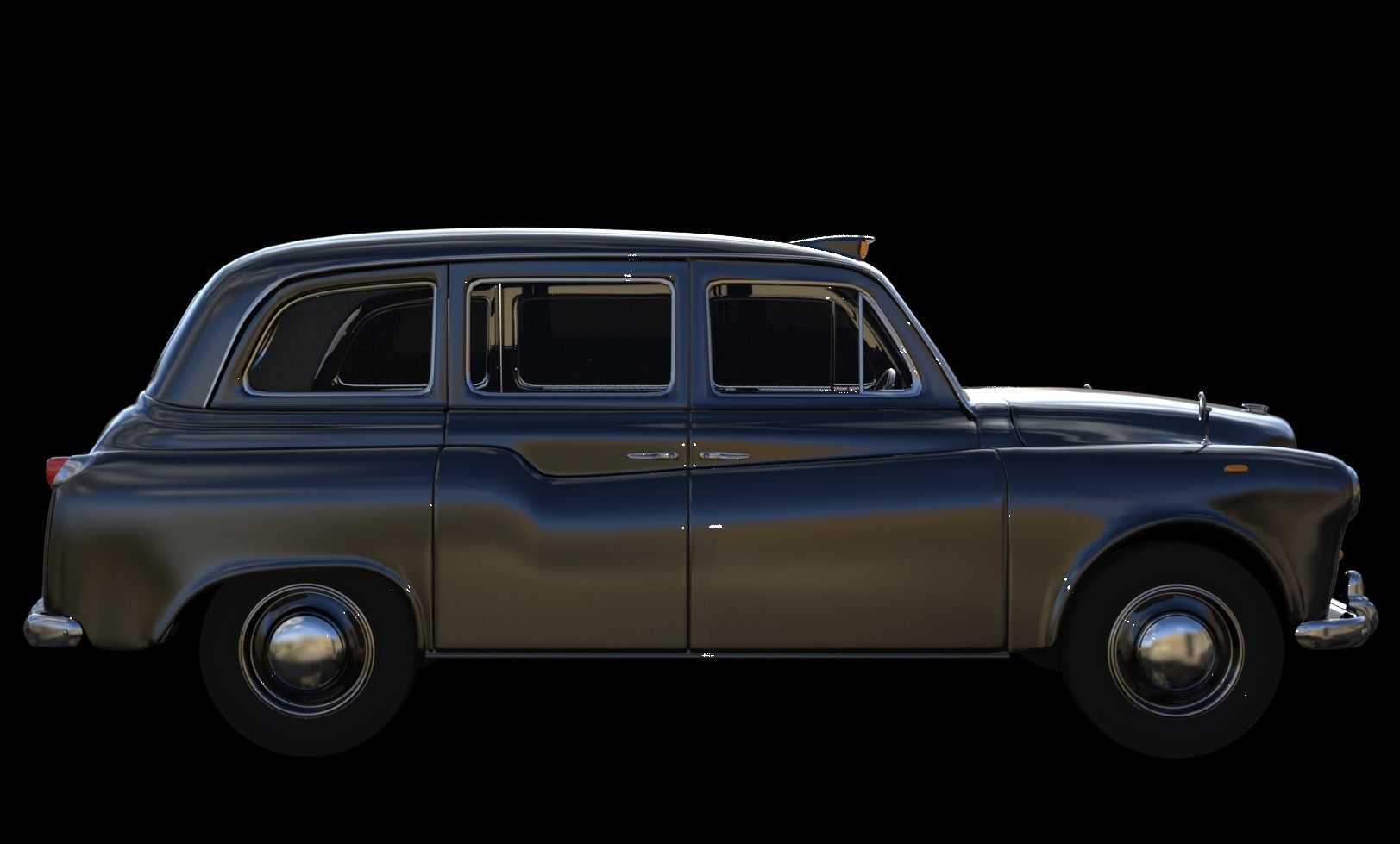 London Taxi 3D model rigged | CGTrader