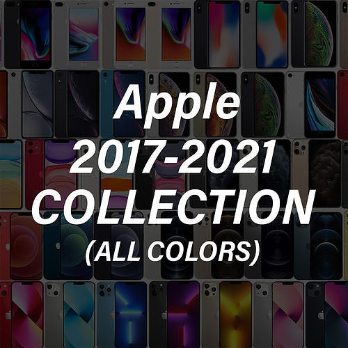 Apple 2017-2021 iPhone Mega Collection VR / AR / low-poly | CGTrader