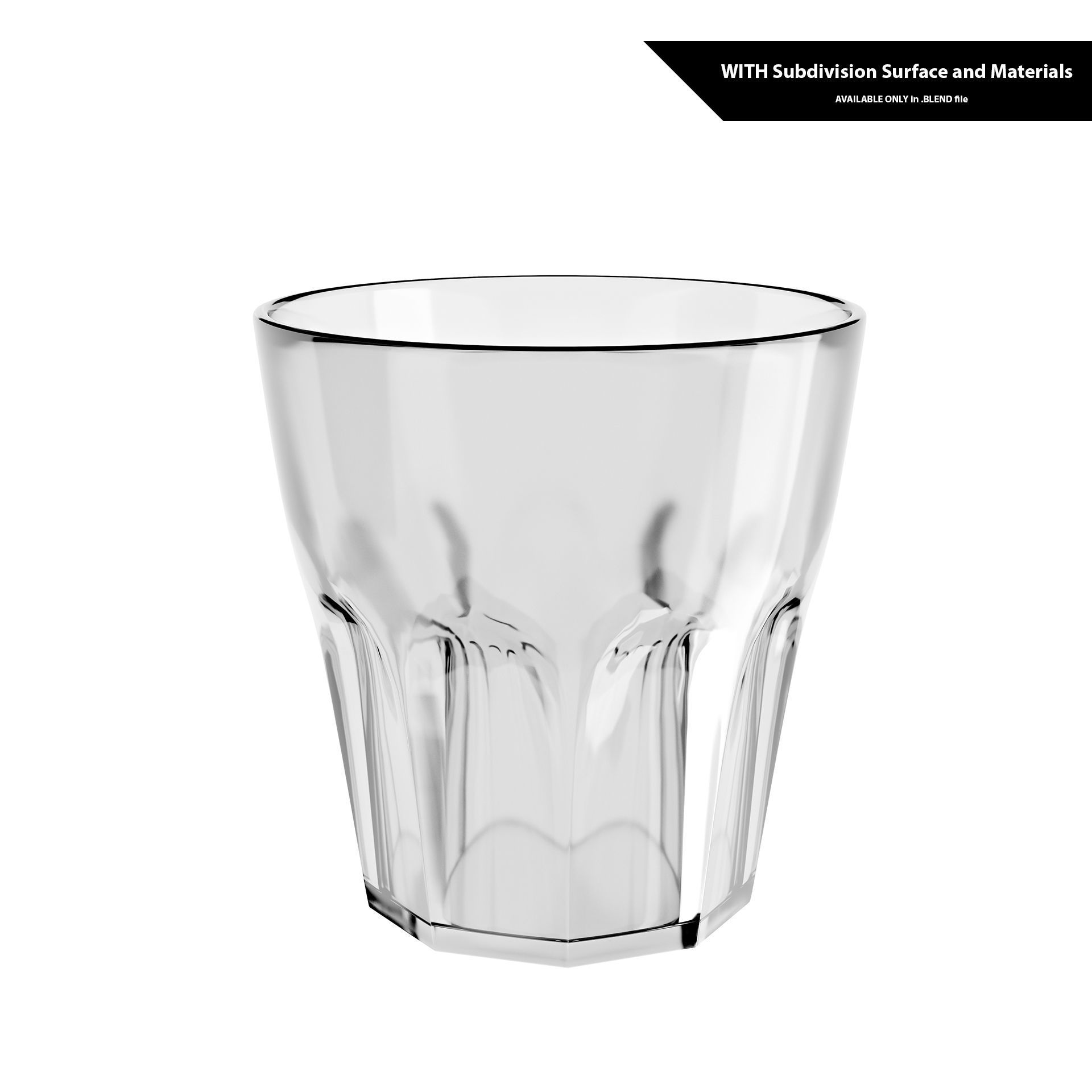 3D model Faceted Glass Model VR / AR / low-poly | CGTrader