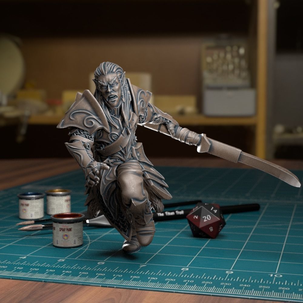 Elf Spearman 04 - Presupported 3D model 3D printable | CGTrader