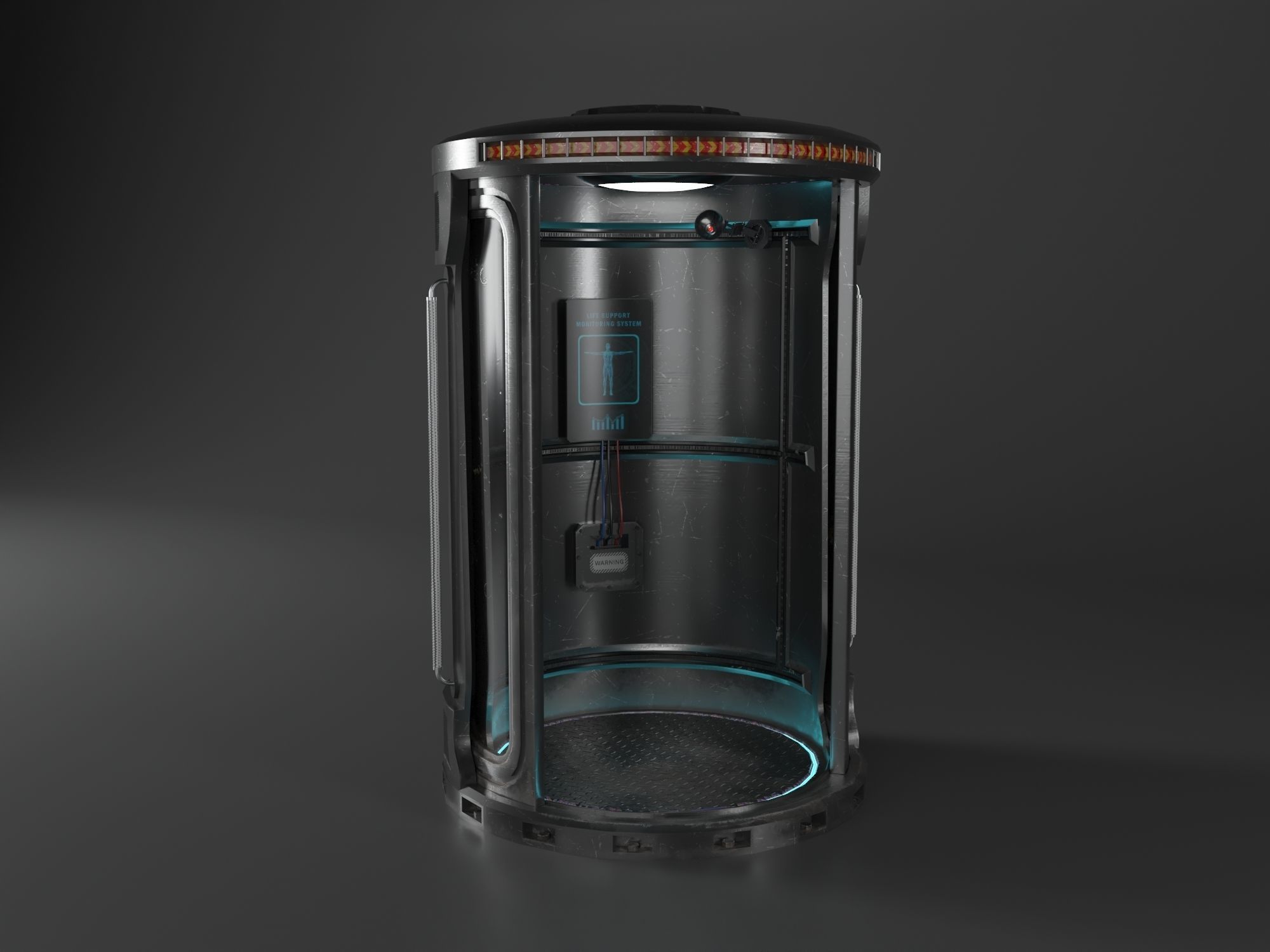 3D model CAPSULE CHAMBER VR / AR / low-poly | CGTrader