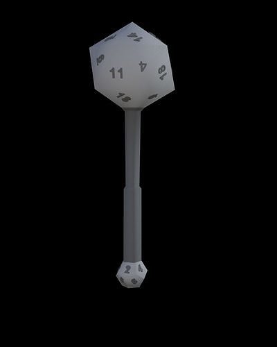 Mace of the DM free 3D model | CGTrader