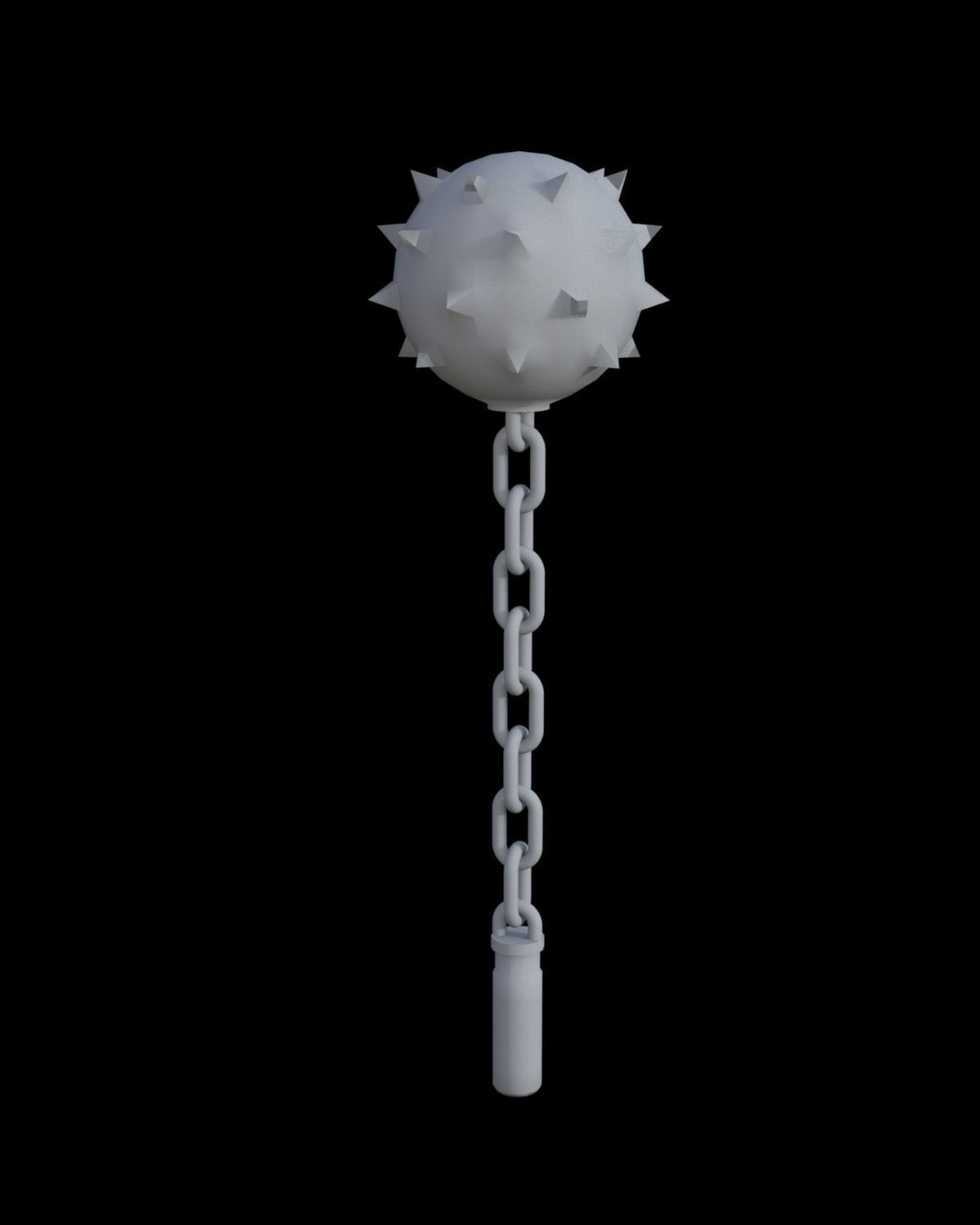Spiked Chain Mace free 3D model | CGTrader