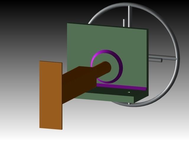 manual clutch mechanism for simple rotation lock free 3D model | CGTrader